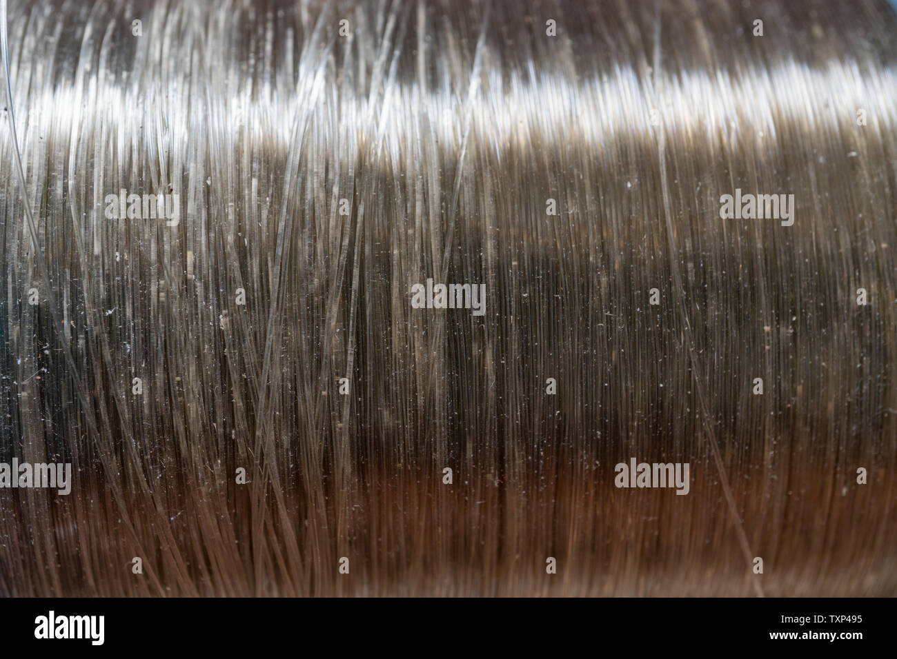 Nylon fishing line on spool. UK Stock Photo - Alamy