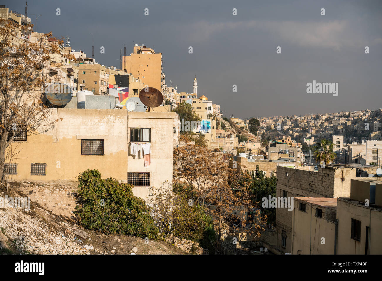 Aerial view of the Amman, Jordan Stock Photo - Alamy