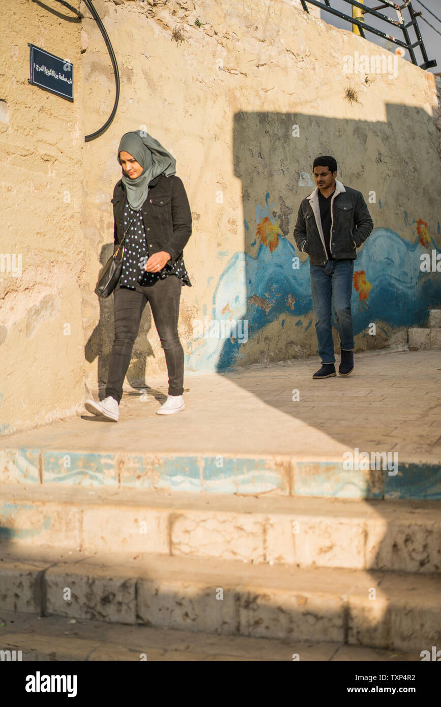 Local people in the street of the Amman, Jordan Stock Photo - Alamy