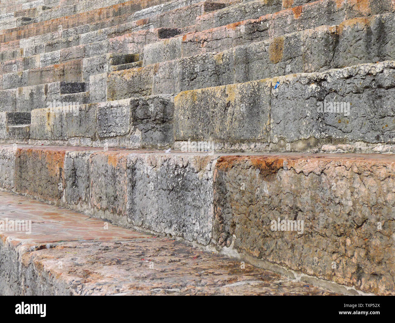 Stone auditorium in Verona Arena Stock Photo - Alamy