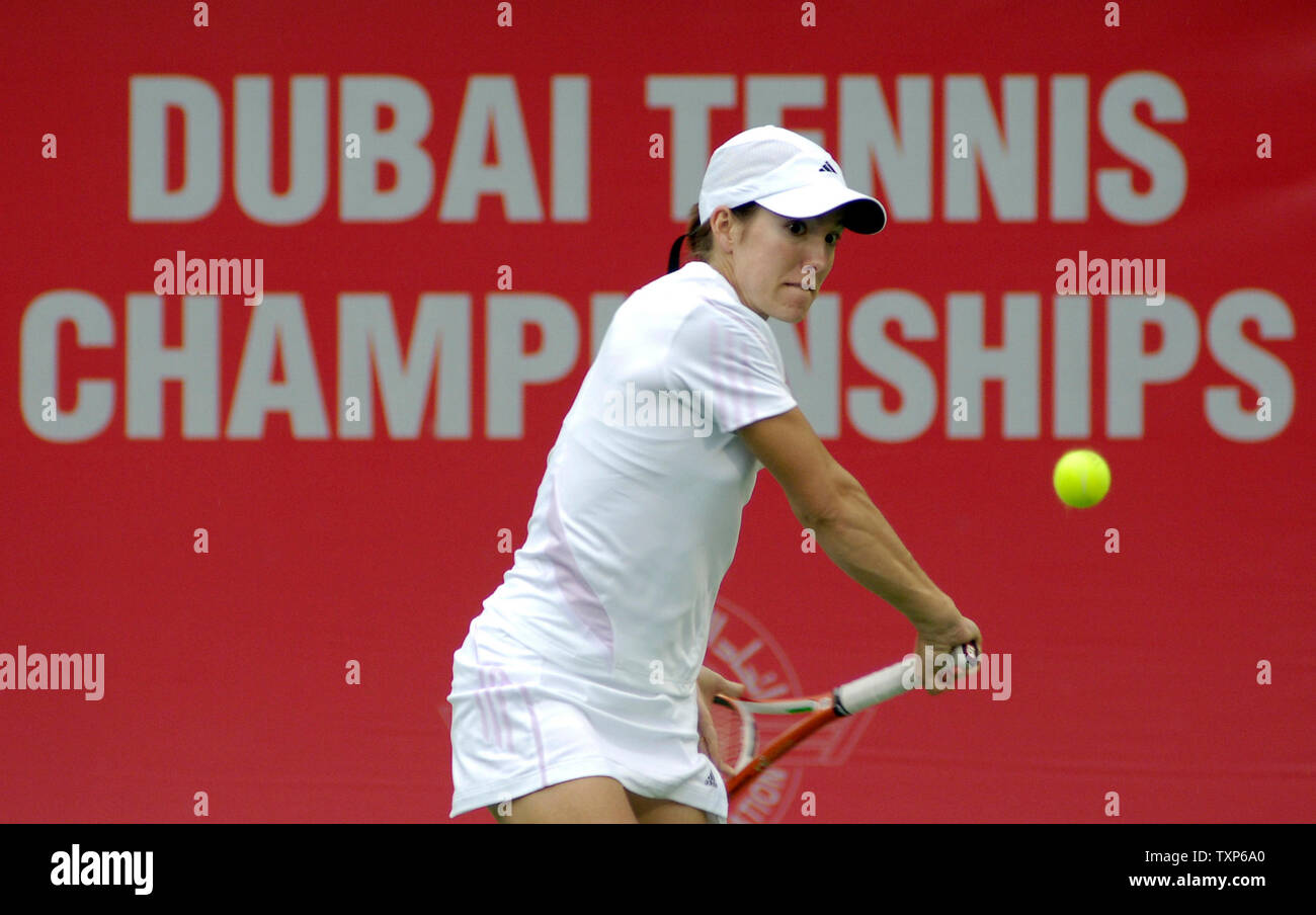 Justine henin 2006 dubai hi-res stock photography and images - Alamy