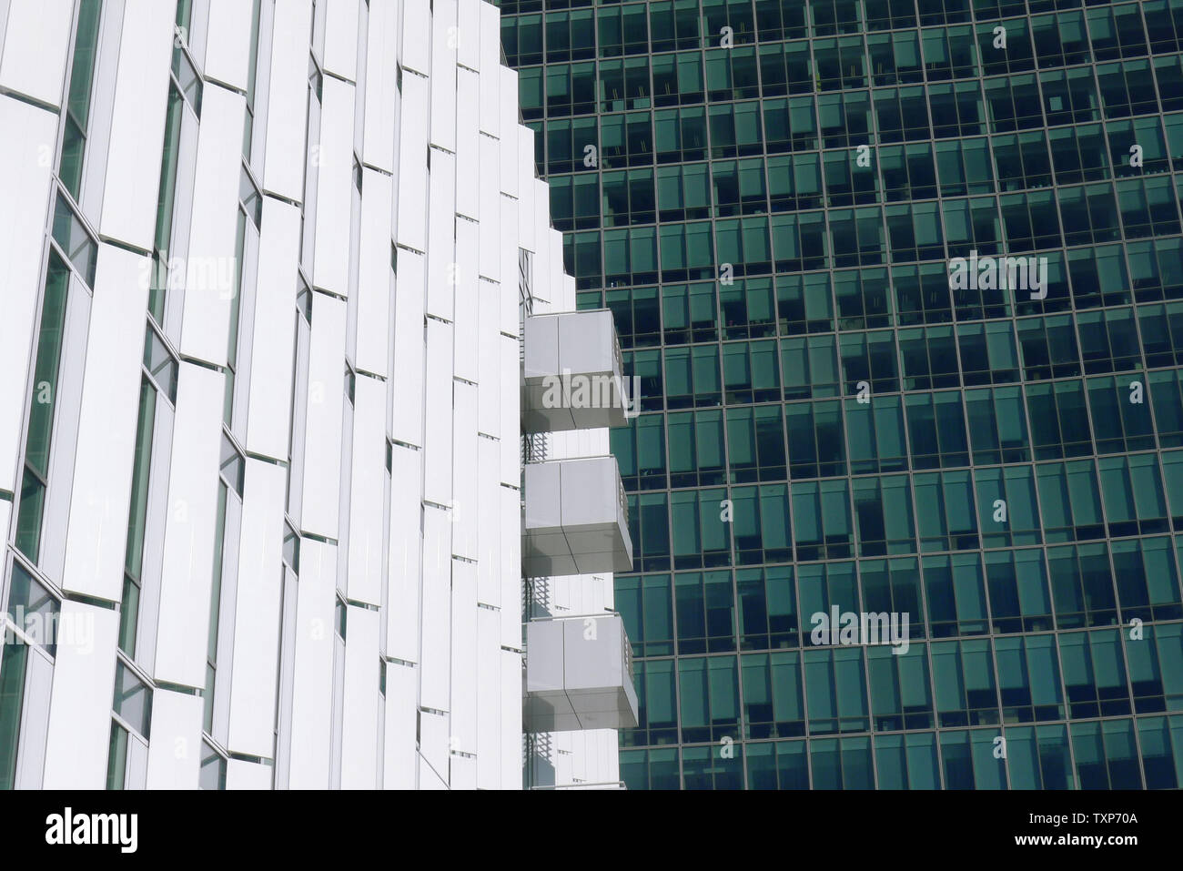Structure of glass office buildings Stock Photo - Alamy