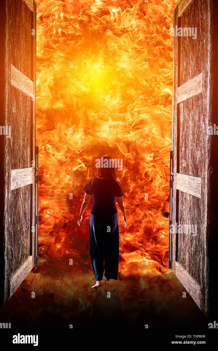 Walking through fire hi-res stock photography and images - Alamy