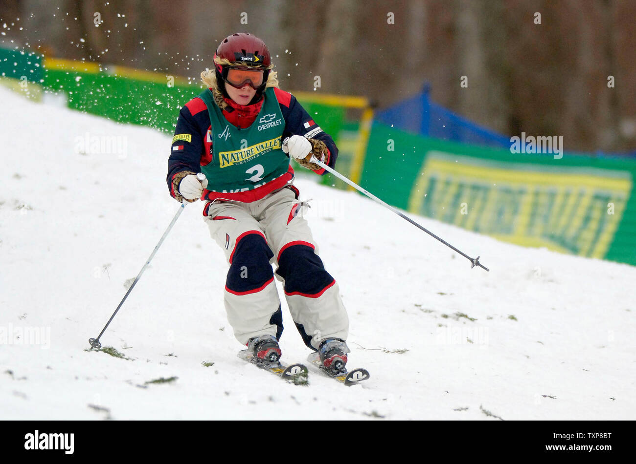 Michelle Roark of the USA takes the Gold Medal at the Ladies' Mogul FIS ...