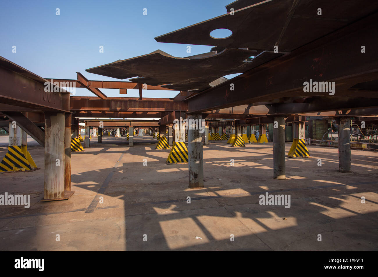 Shipbuilding industrial base Stock Photo - Alamy