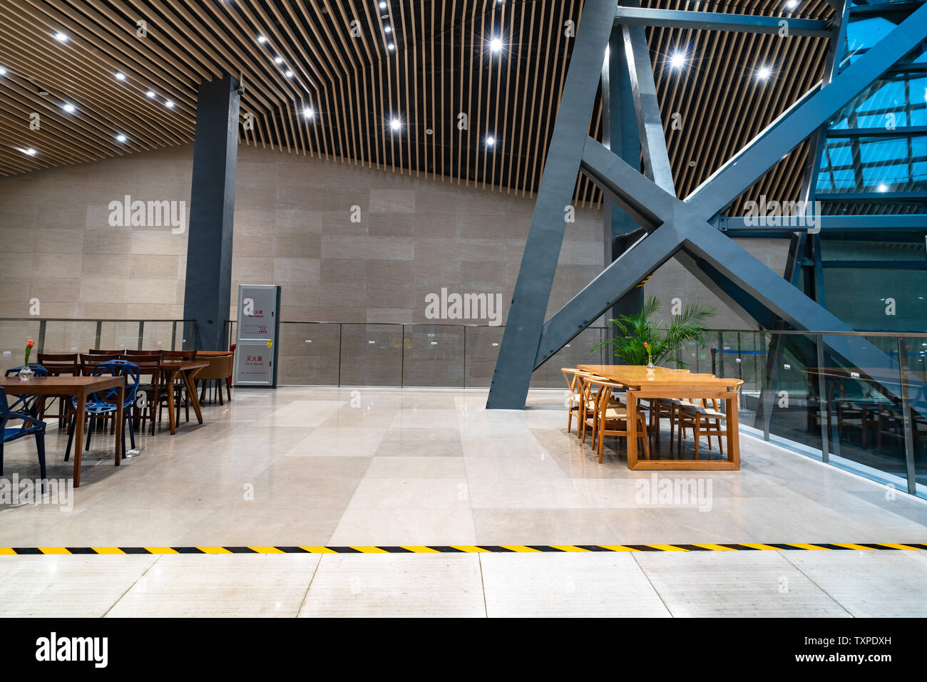 Top-floor steel structure of Chengdu Museum Stock Photo - Alamy