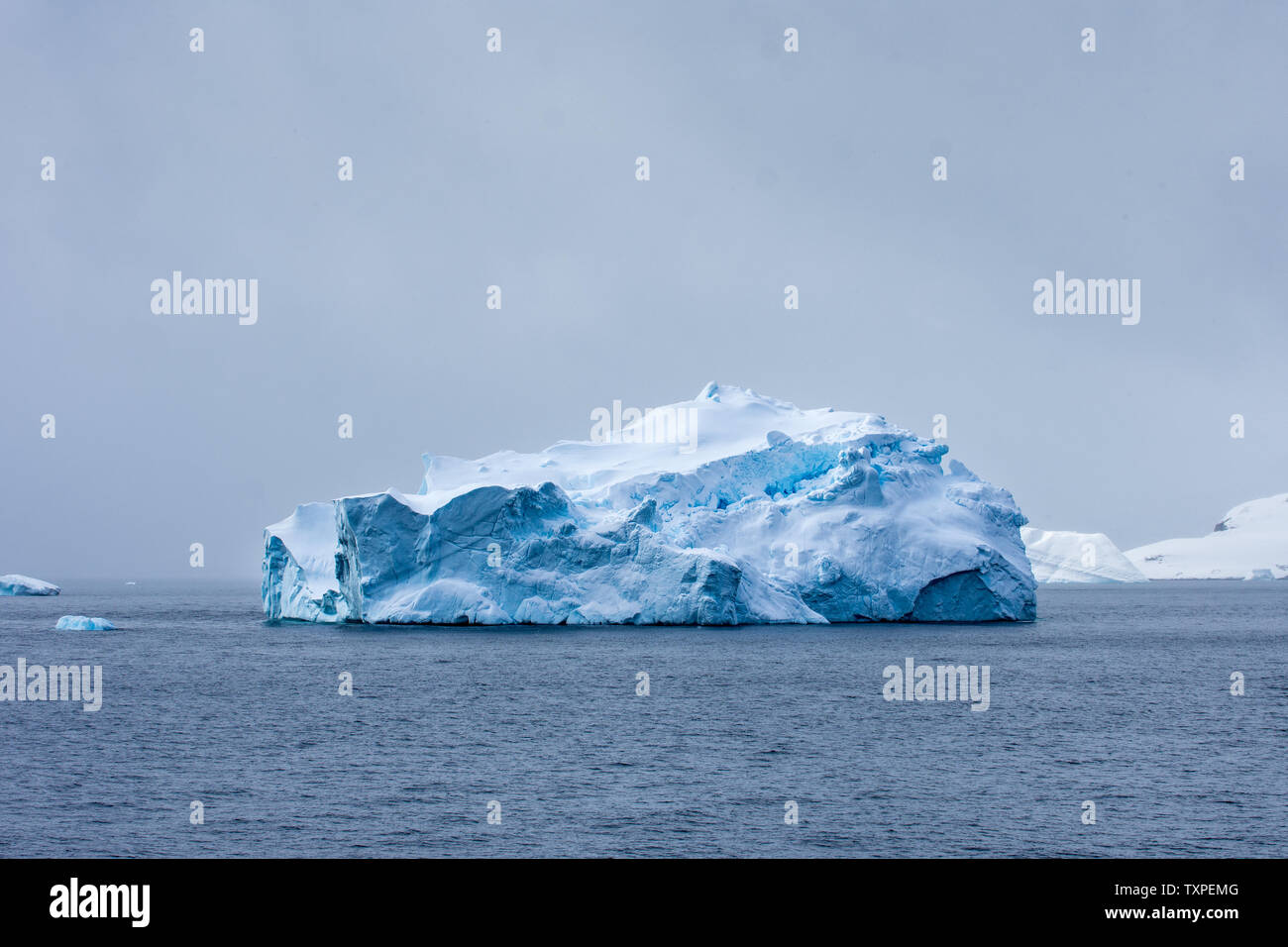 Massive iceberg floating in the Southern Ocean, Antarctica Stock Photo ...