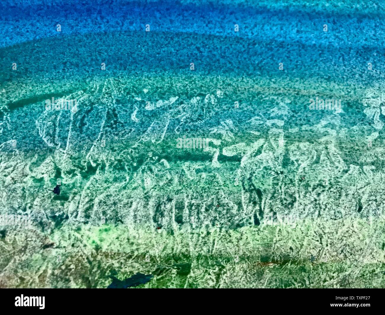Flow distant mountain abstract painting texture Stock Photo - Alamy