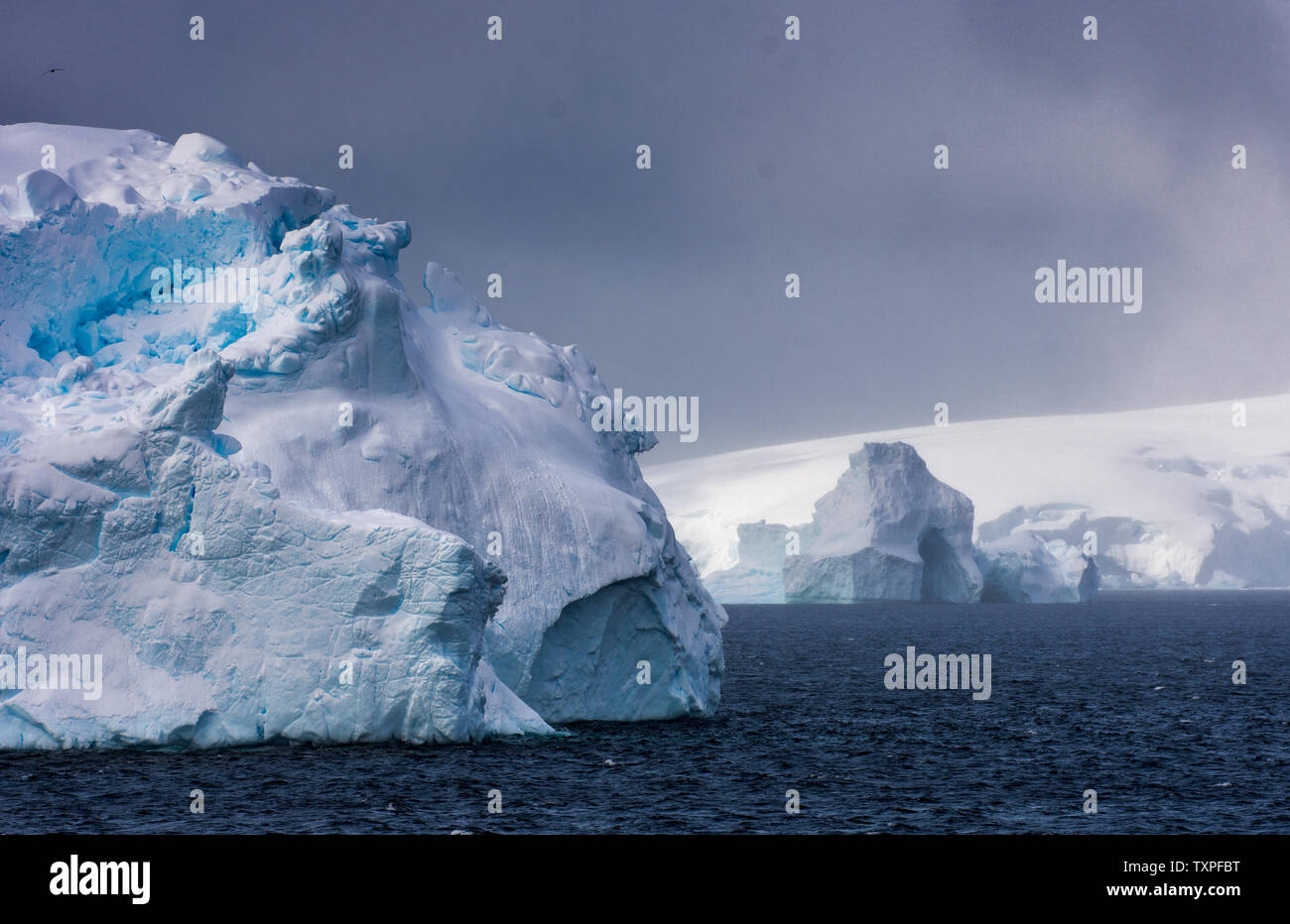 Massive iceberg floating in the Southern Ocean, Antarctica Stock Photo ...