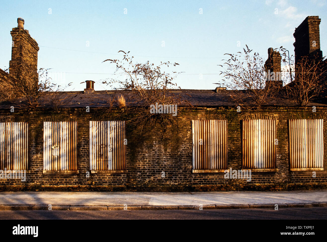 Derelict Building on the Isle of Dogs, East London England before ...
