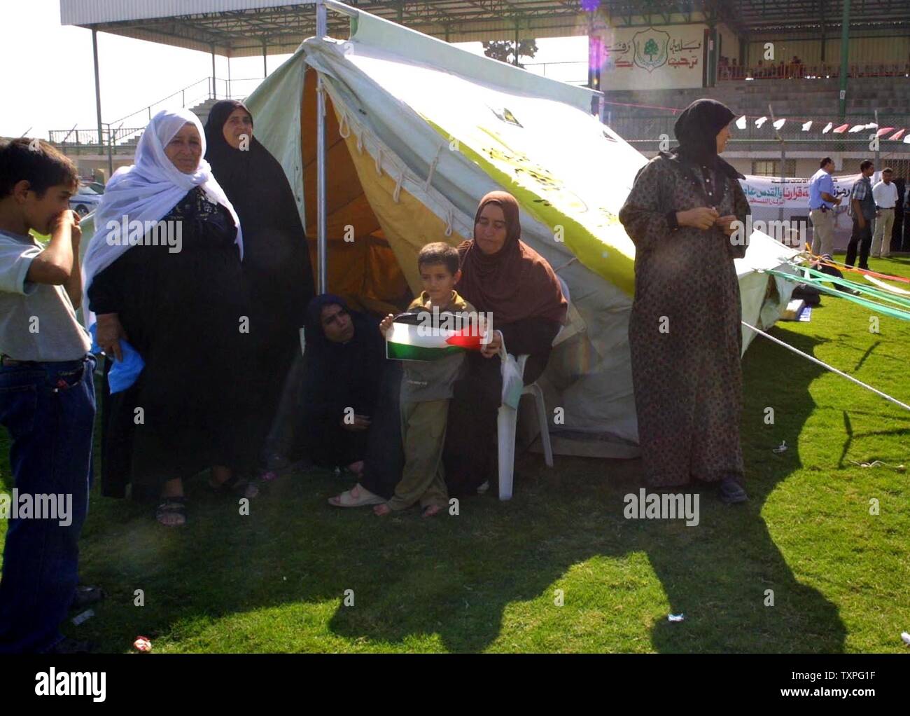 Palestinian Families who were left homeless after the latest incursion ...