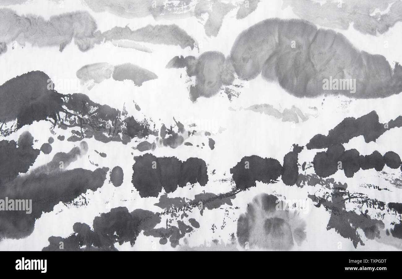 Abstract landscape ink background Stock Photo - Alamy