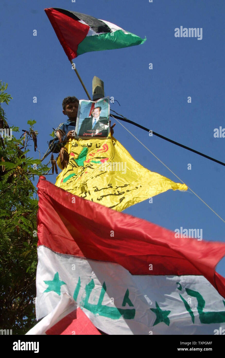 Palestinian islamic jihad movement flags hi-res stock photography and ...