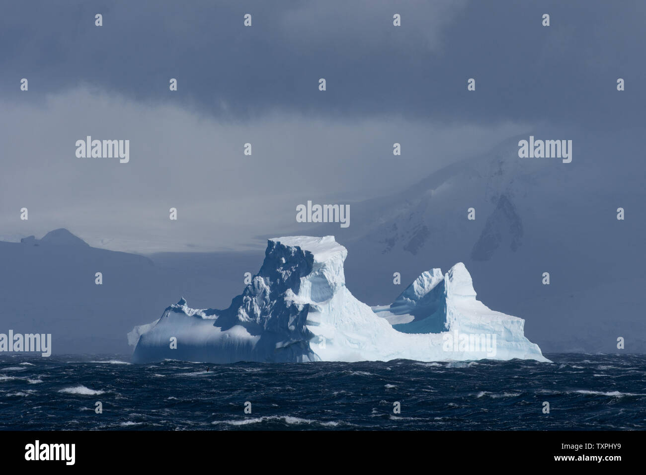 Massive iceberg floating in the Southern Ocean, Antarctica Stock Photo ...