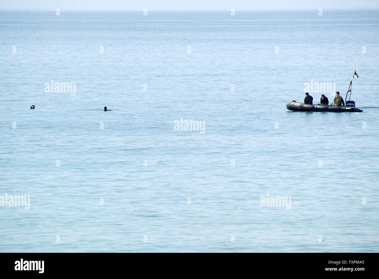 Palestinian Navy patrols on the coastal waters off the Gaza shores ...