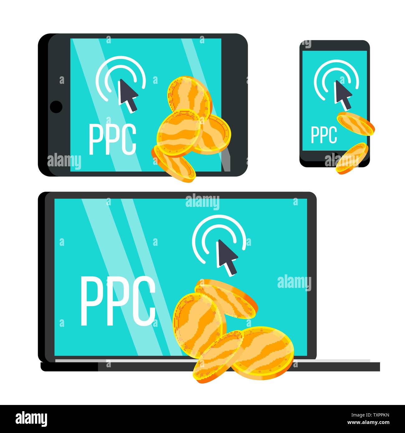 Paid display pay Stock Vector Images - Alamy