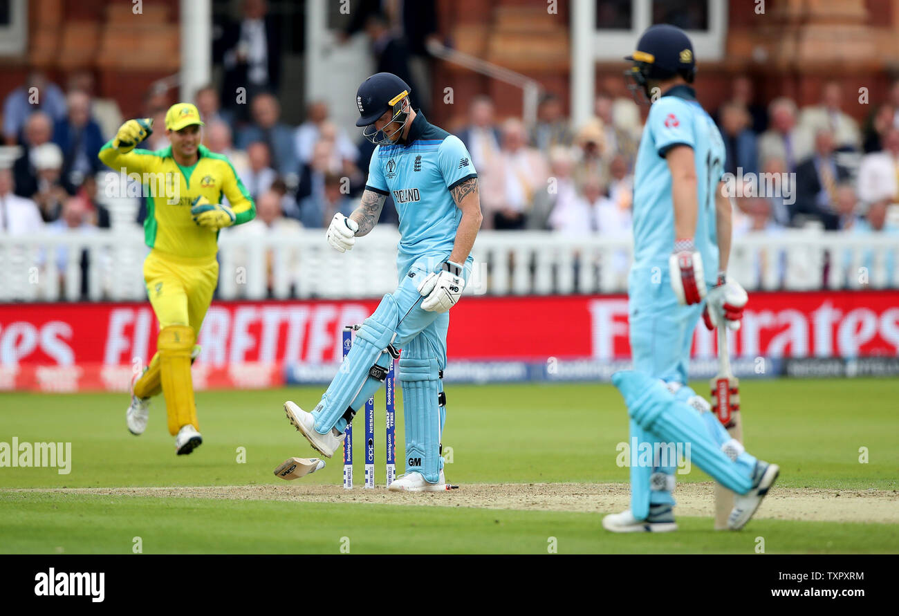 Bowled out englands ben stokes not pictured hi-res stock photography ...