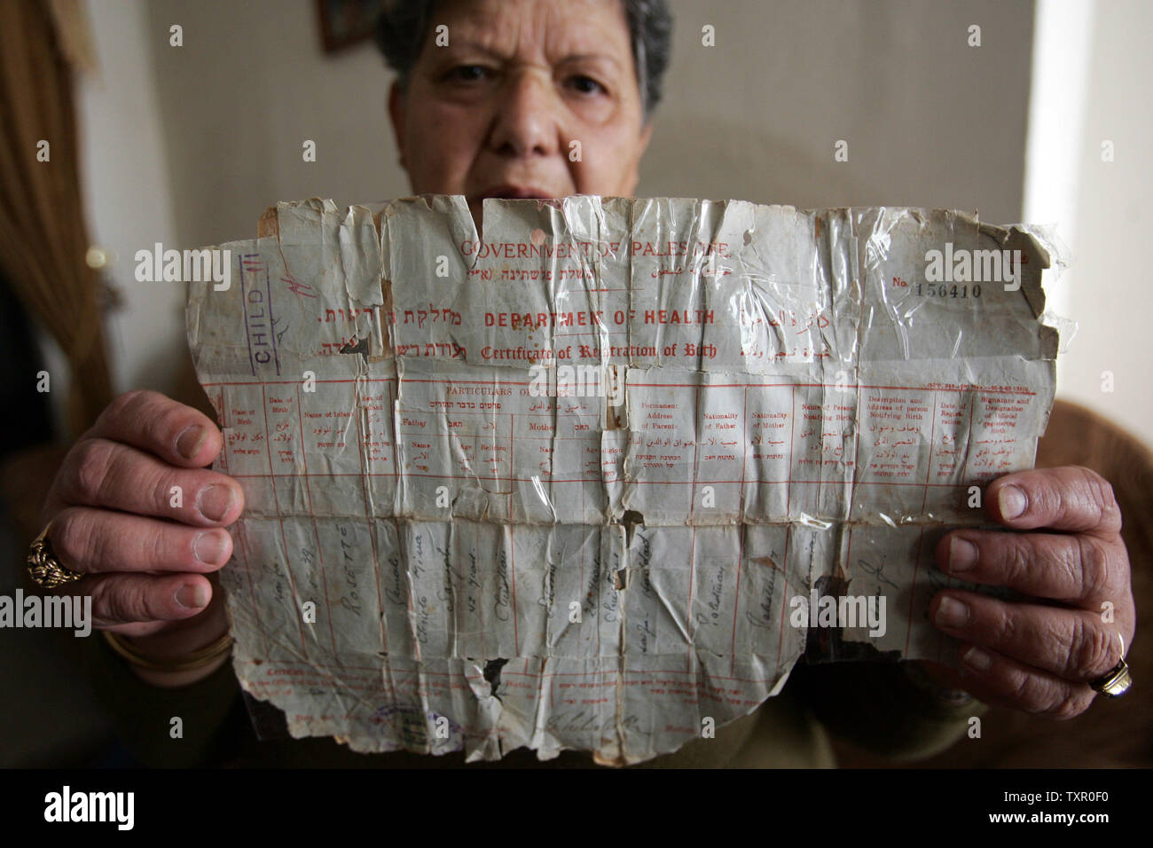 Rosette Khristo-Turk, a 72-year-old Palestinian refugee Christian ...