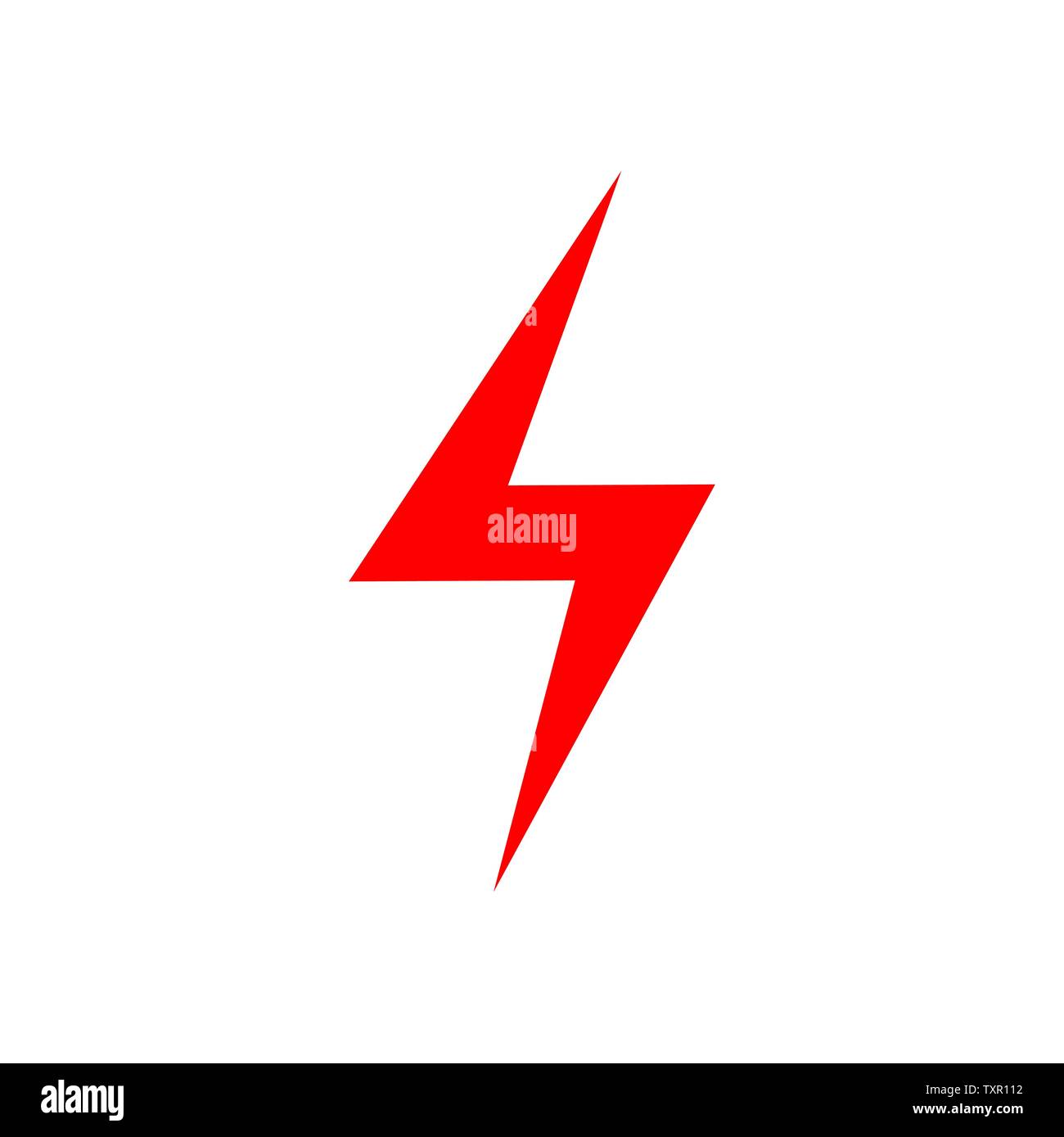 Lightning icon. Energy flat vector illustration for web design and ...
