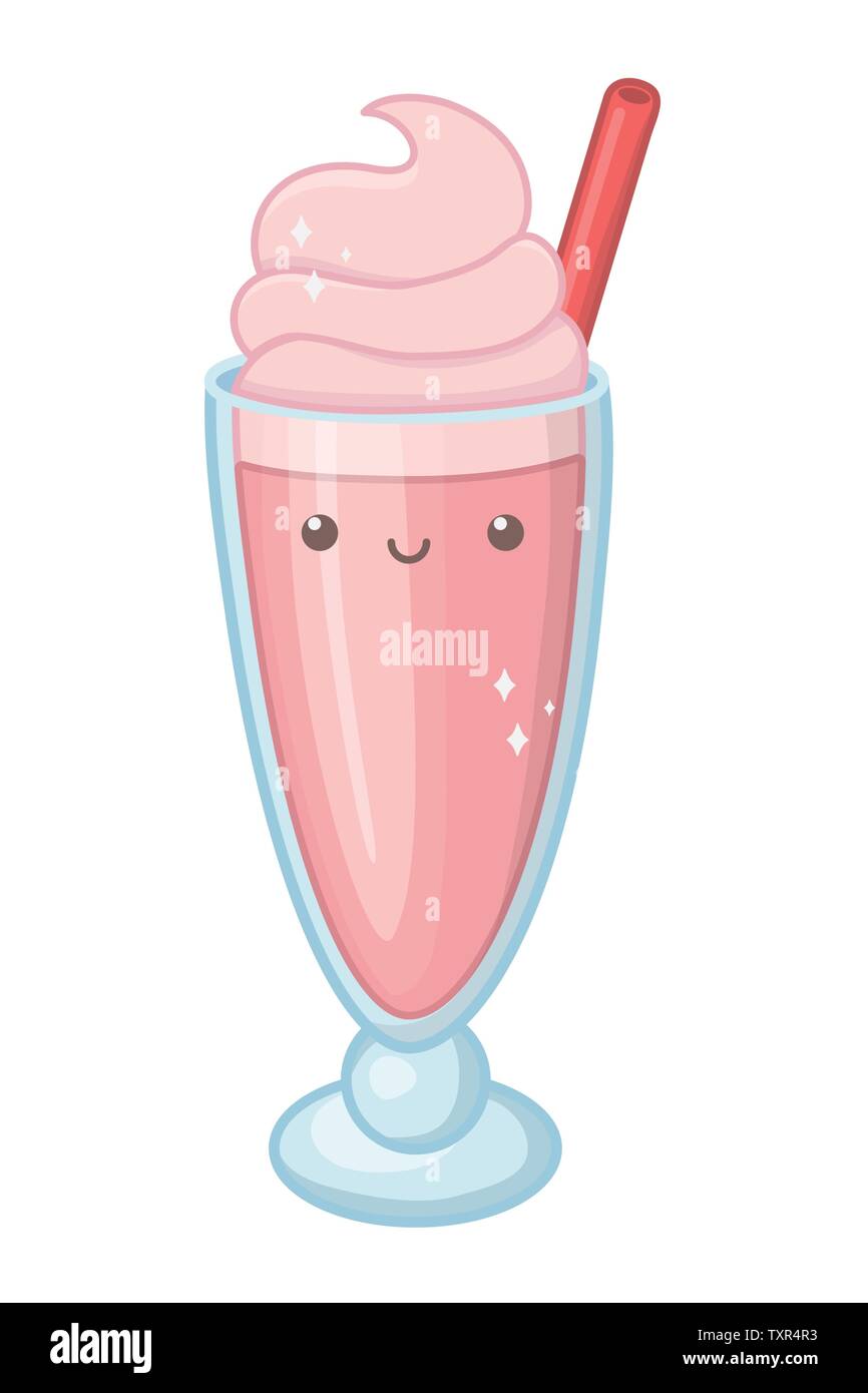 Sweet milkshake design, dessert food delicious sugar snack and tasty ...