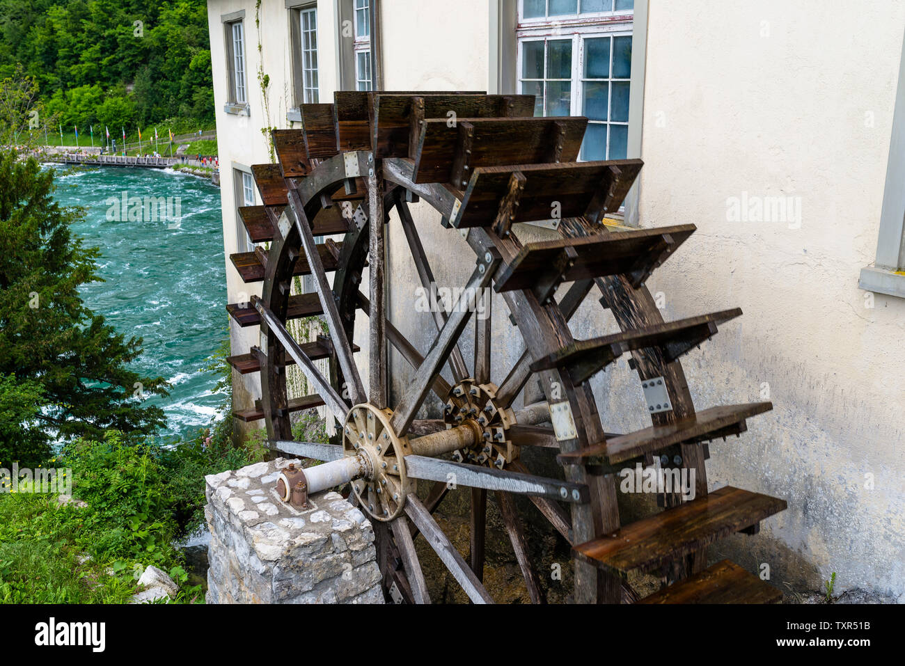Water wheel mill house retro hi-res stock photography and images - Alamy