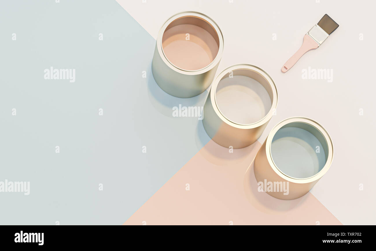 3d image render of a series of open car containing different colors ...