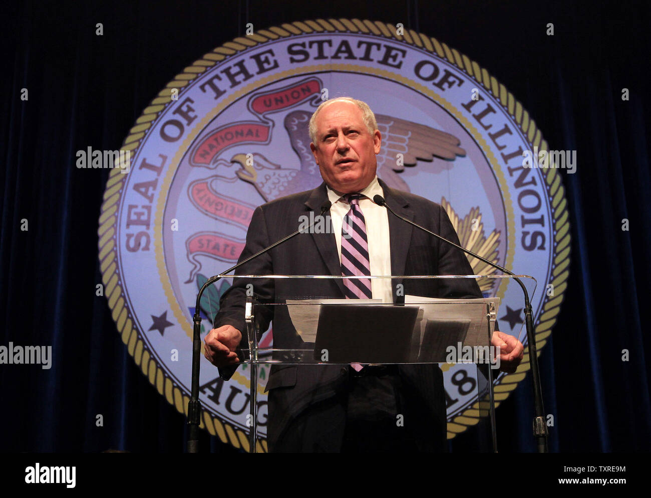 Illinois Governor Pat Quinn, Jr. gives remarks during inaguration ...