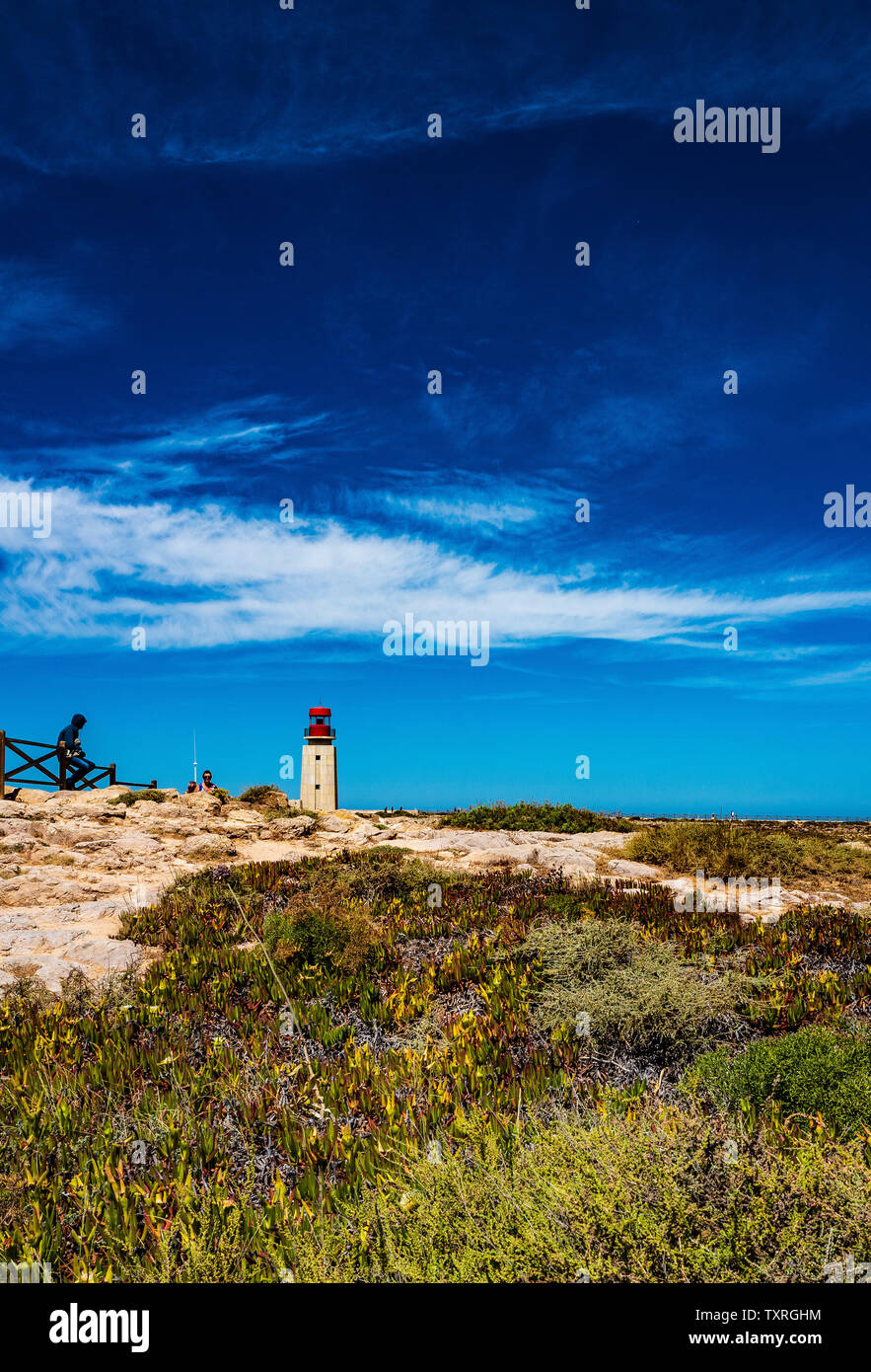 Lighthouse of ponta de sagres hi-res stock photography and images - Alamy