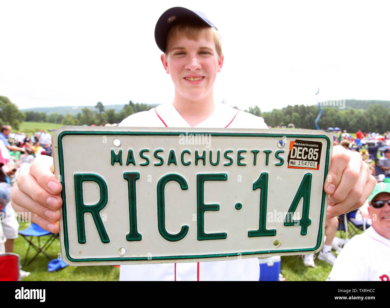 Matt Flynn (17) of Chelmsford, MA shows his support for new National ...