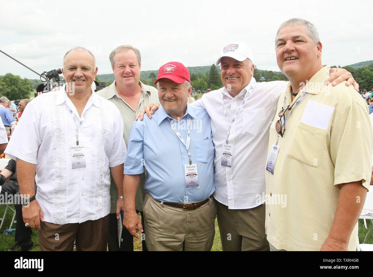 Current and retired umpires (L to R) Randy Marsh, Joe West, Bruce ...
