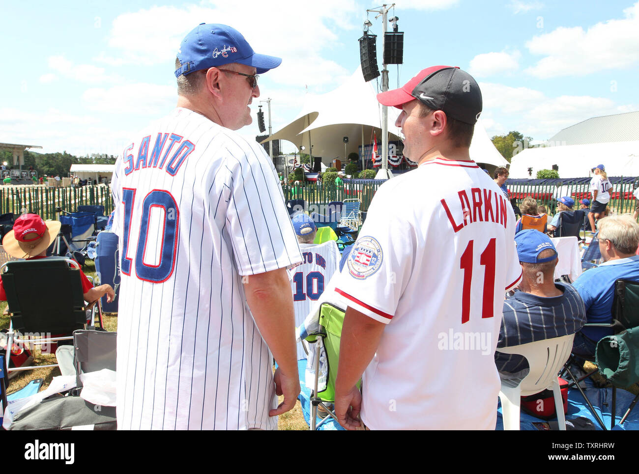 Scott Reed of Brighton, MI (L) and Nathan Choler of Elkhart, IN wear ...