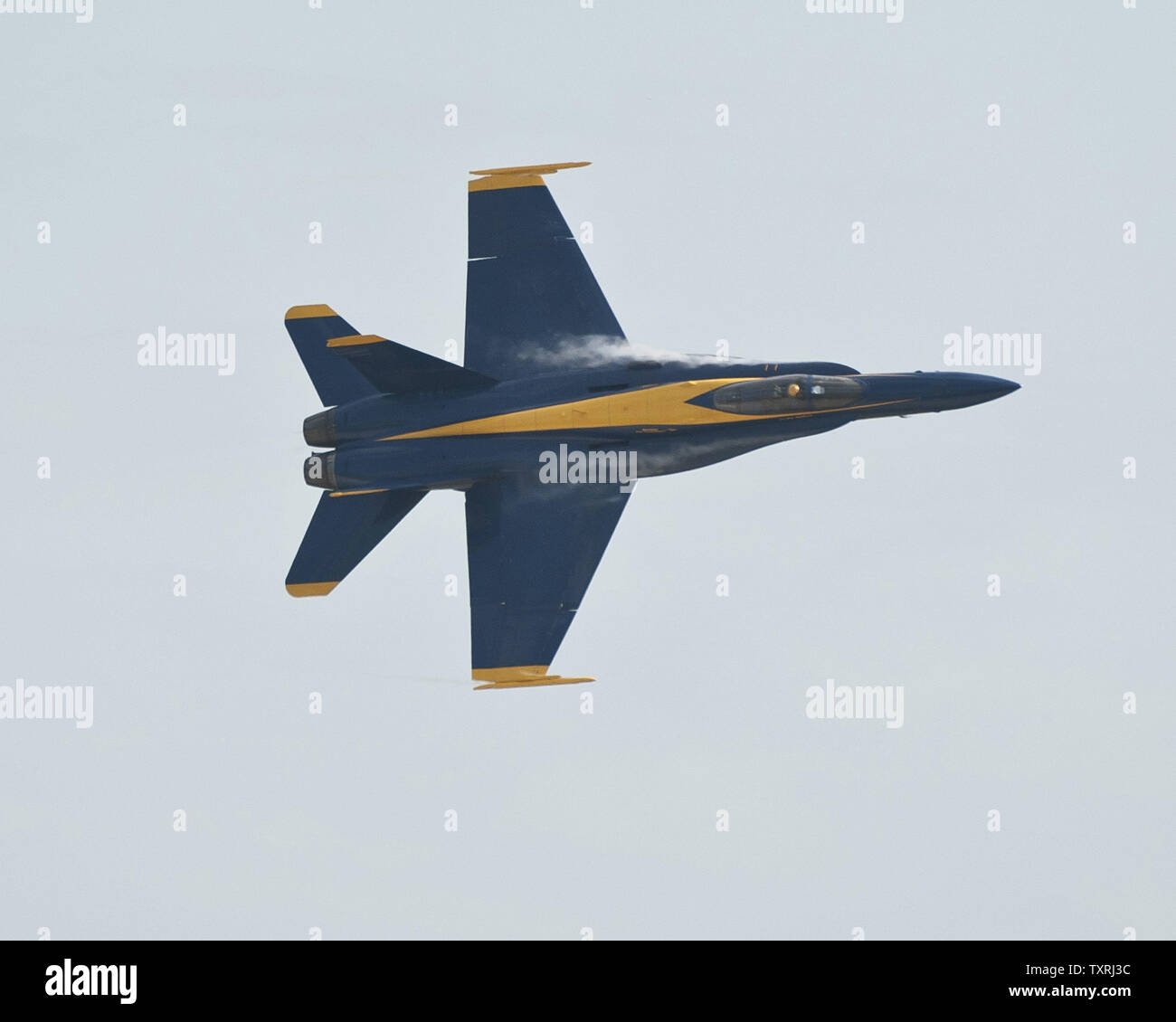 The U.S. Navy Blue Angles aerial demonstration squadron performs at the ...