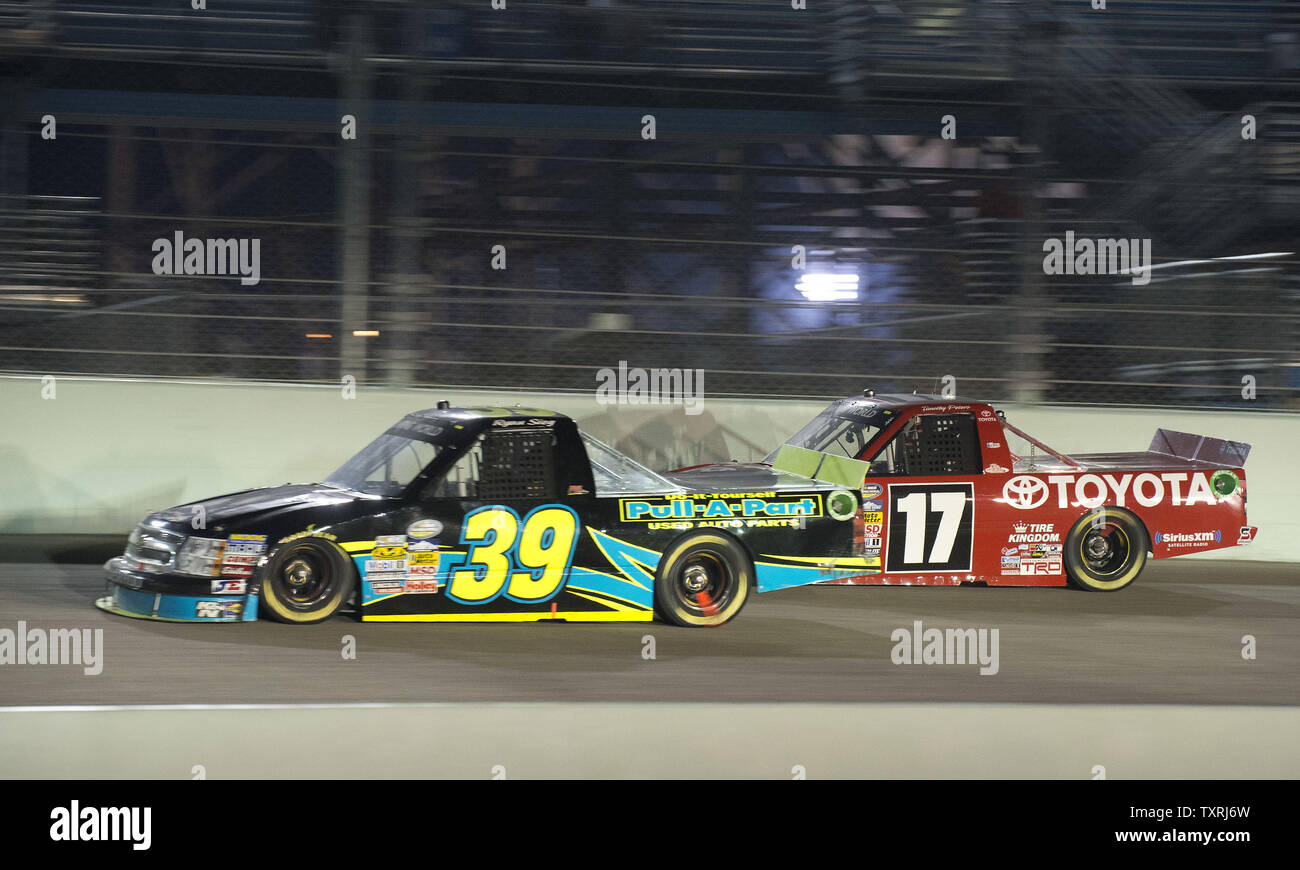 Drivers compete in the 2012 NASCAR Camping World Truck Series Race at ...