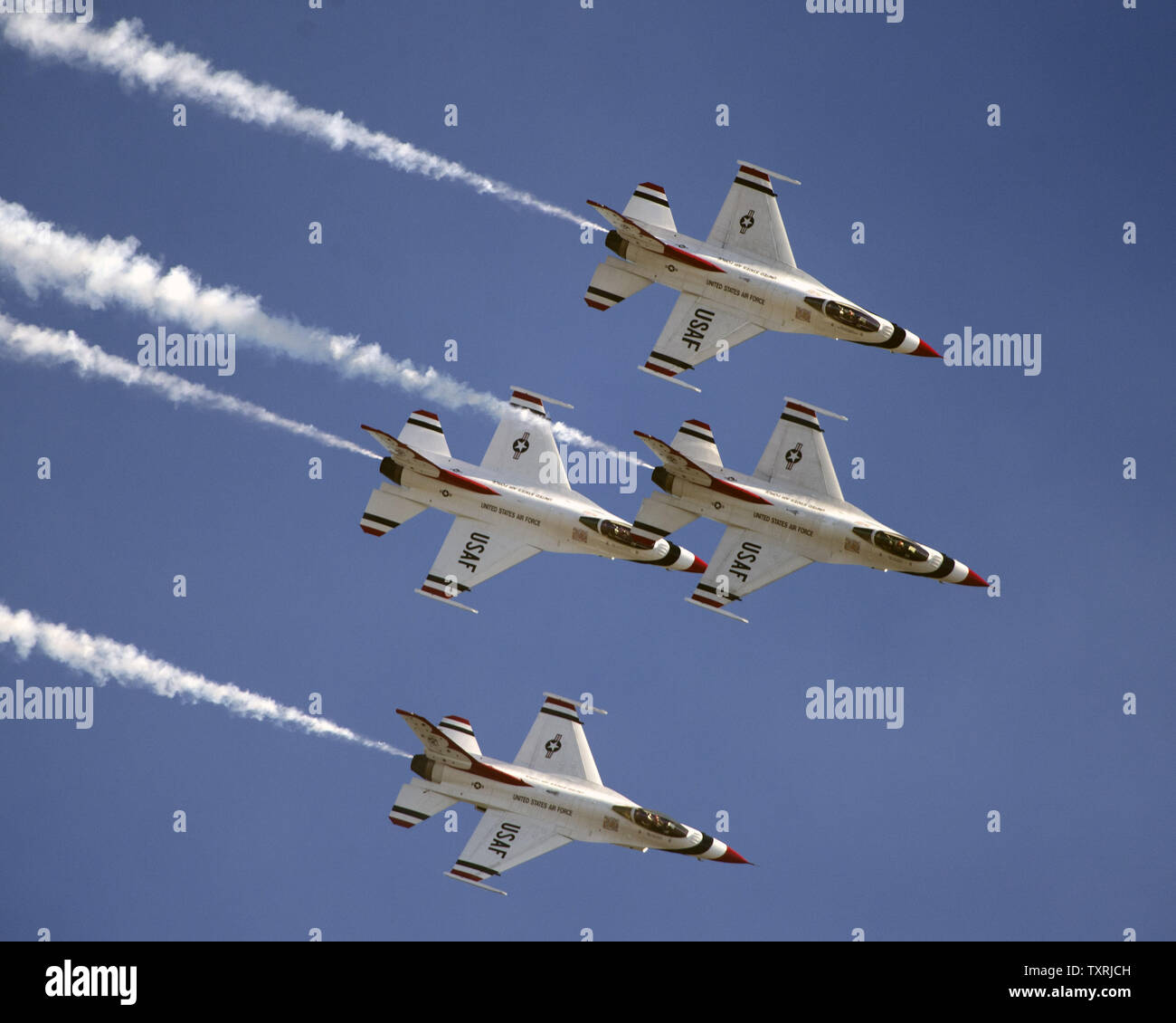The USAF Thunderbirds perform at the Homestead Air Show in Homestead ...
