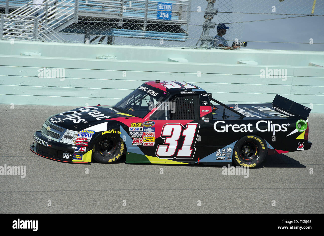 The 2012 NASCAR Camping World Truck World Series contender, James ...