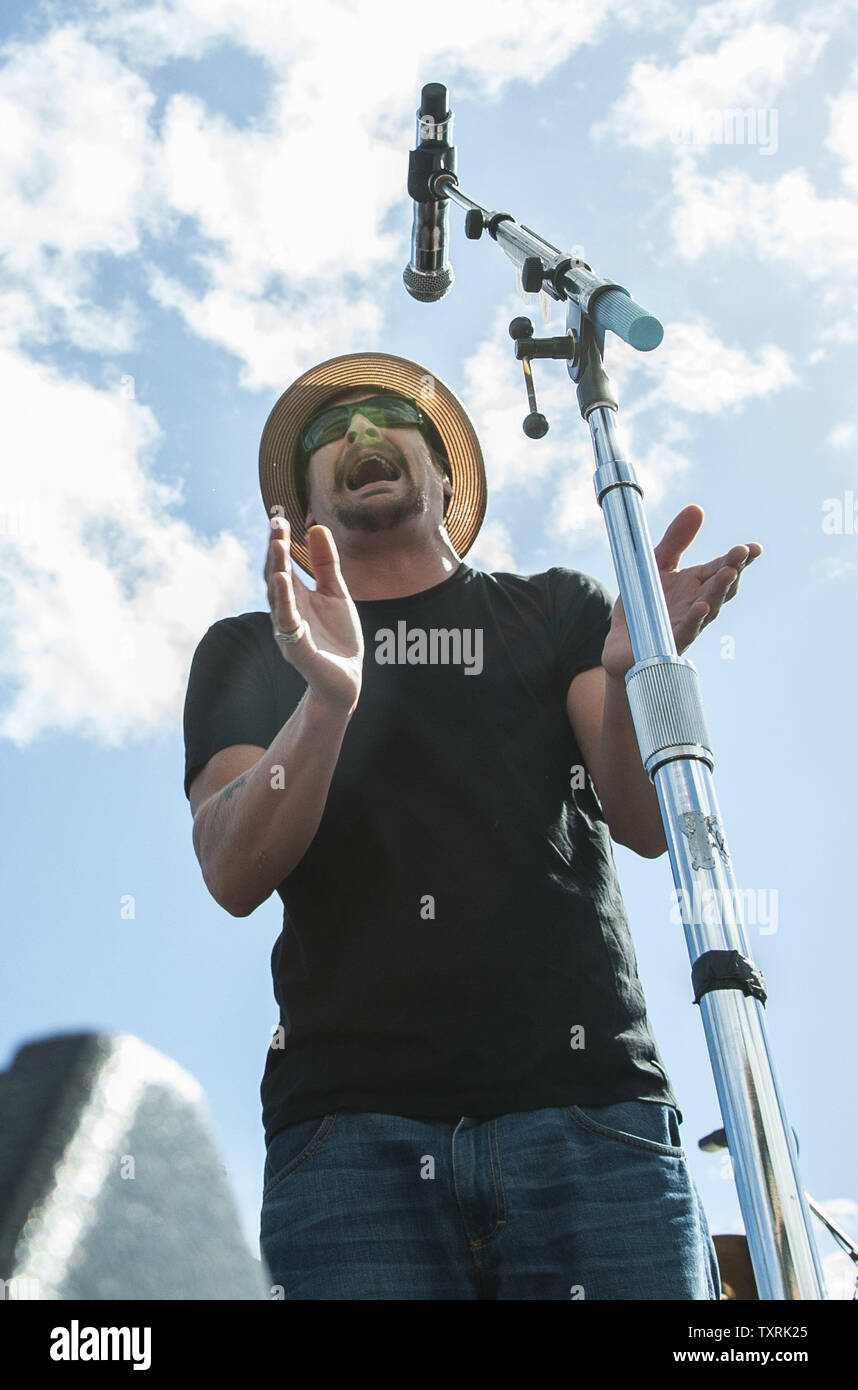 NASCAR fan and performer, Kid Rock provides his fans with a concert at ...