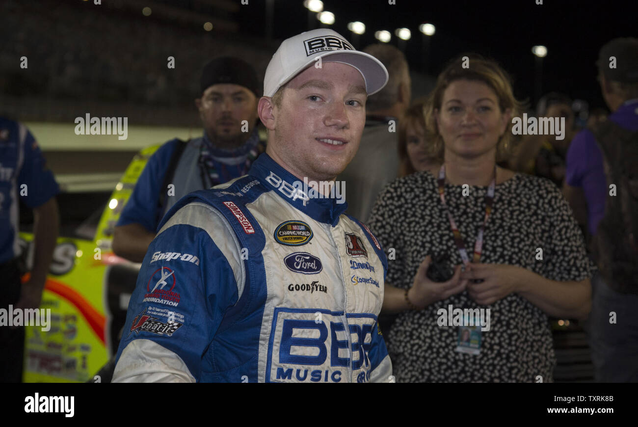 Racer Tyler Reddick prepares for the 2015 NASCAR Camping World Truck ...