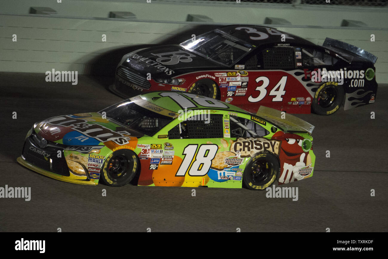 Racer Kyle Busch, driver for M&M's Crispy Toyota, owned by Joe Gibbs ...