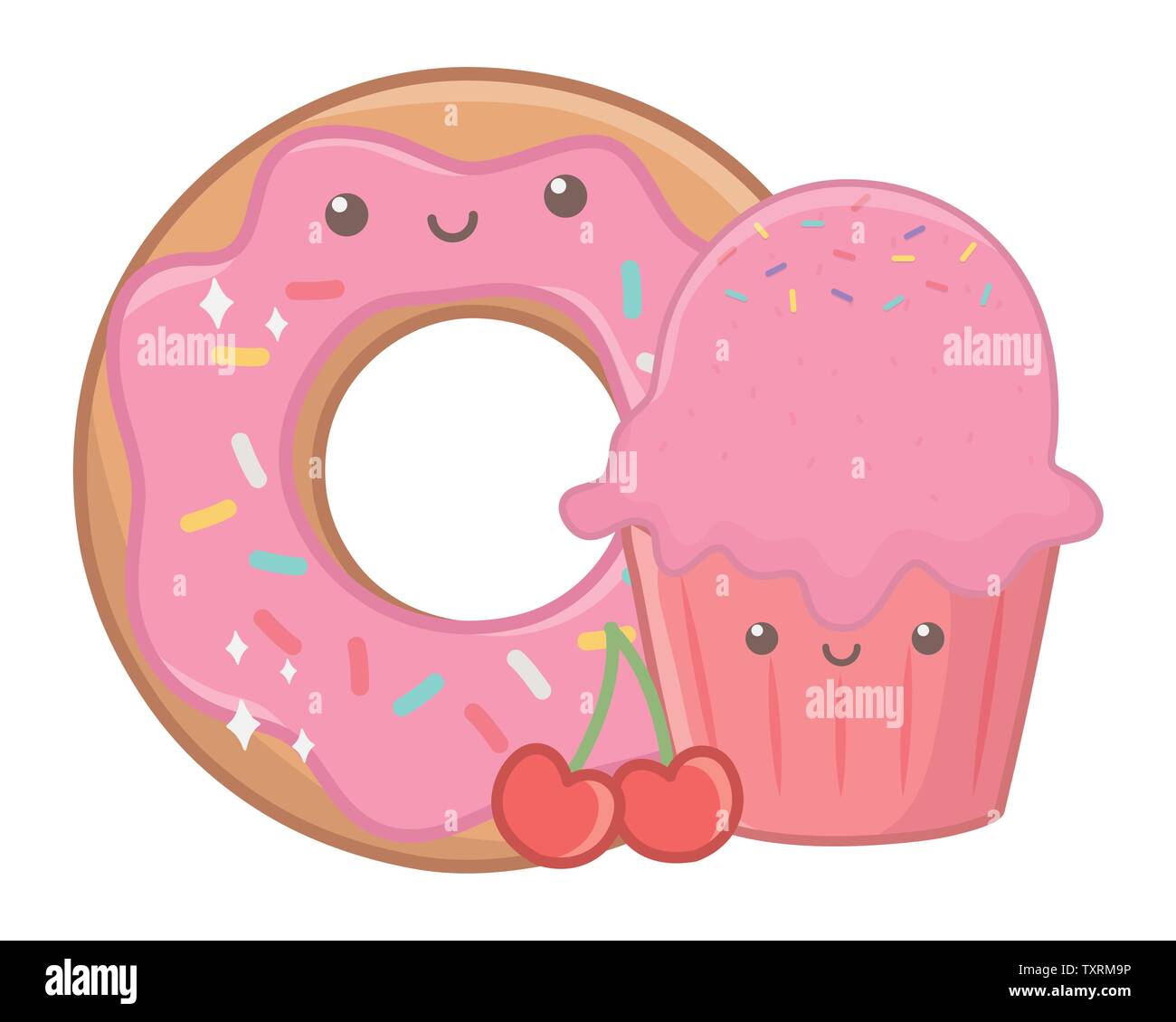 Sweet food design, dessert food delicious sugar snack and tasty theme ...