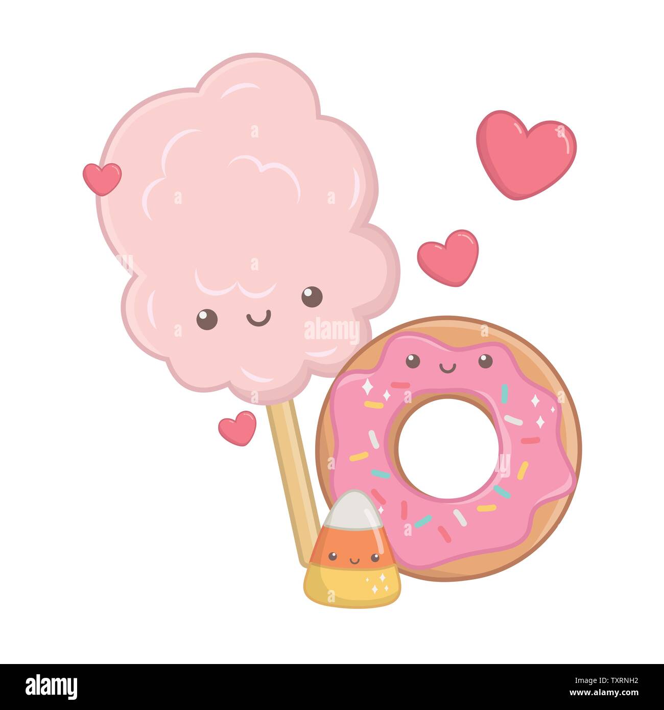 Sweet food design, dessert food delicious sugar snack and tasty theme ...