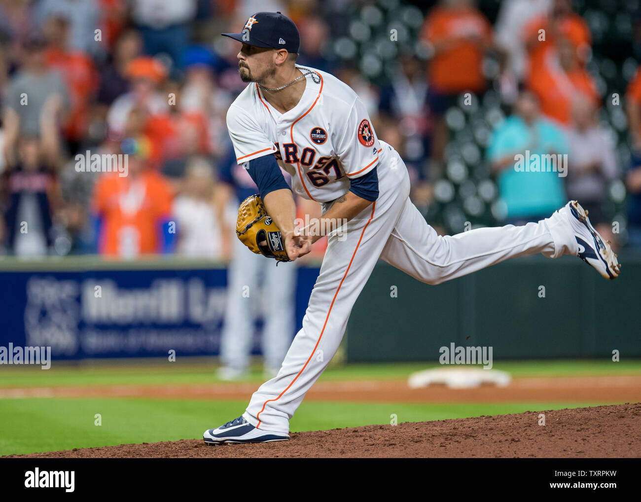 Houston Astros relief pitcher Dean Deetz makes his major league debut ...
