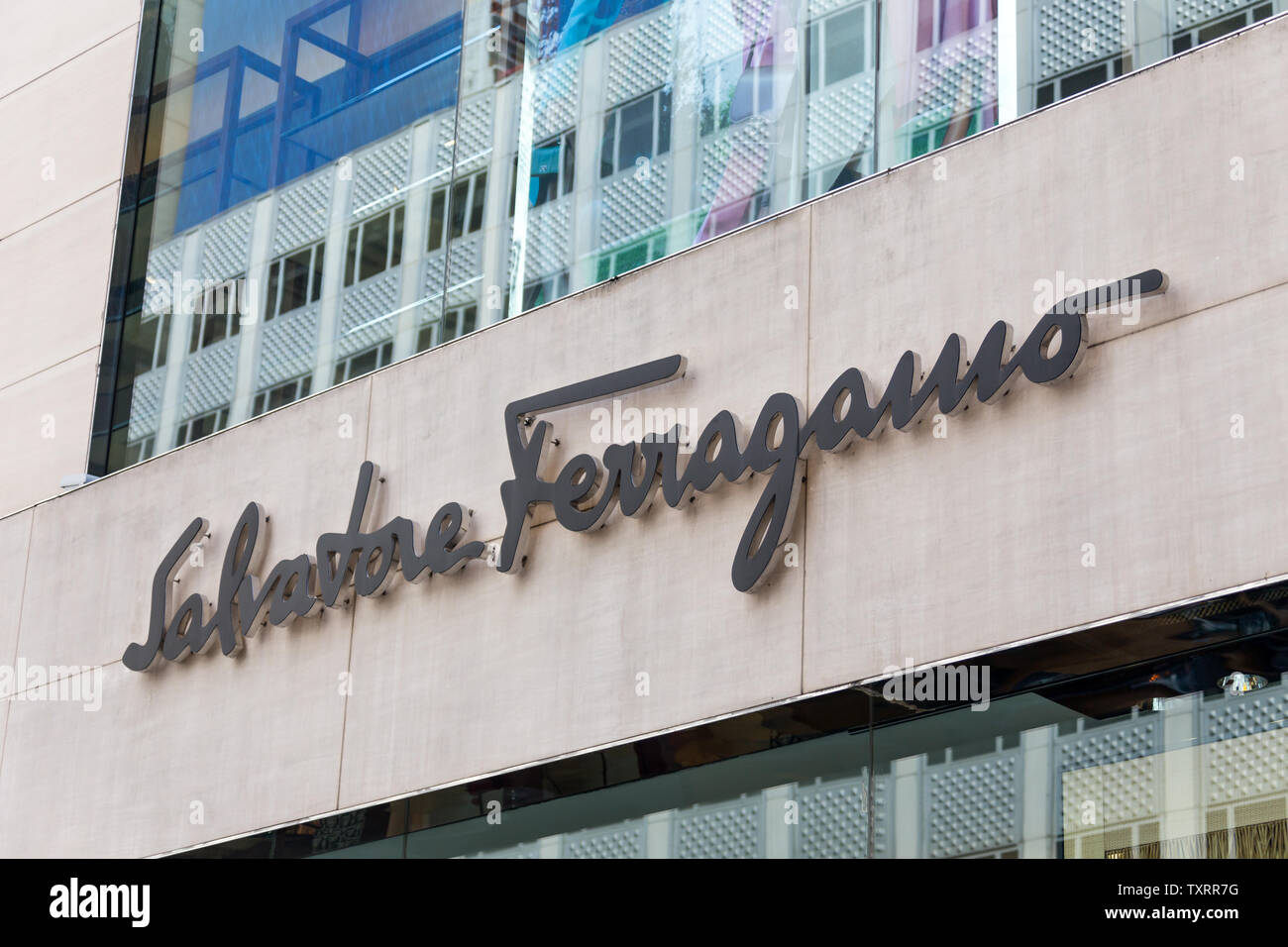 NEW YORK, USA - MAY 15, 2019: Salvatore ferragamo store in New York ...