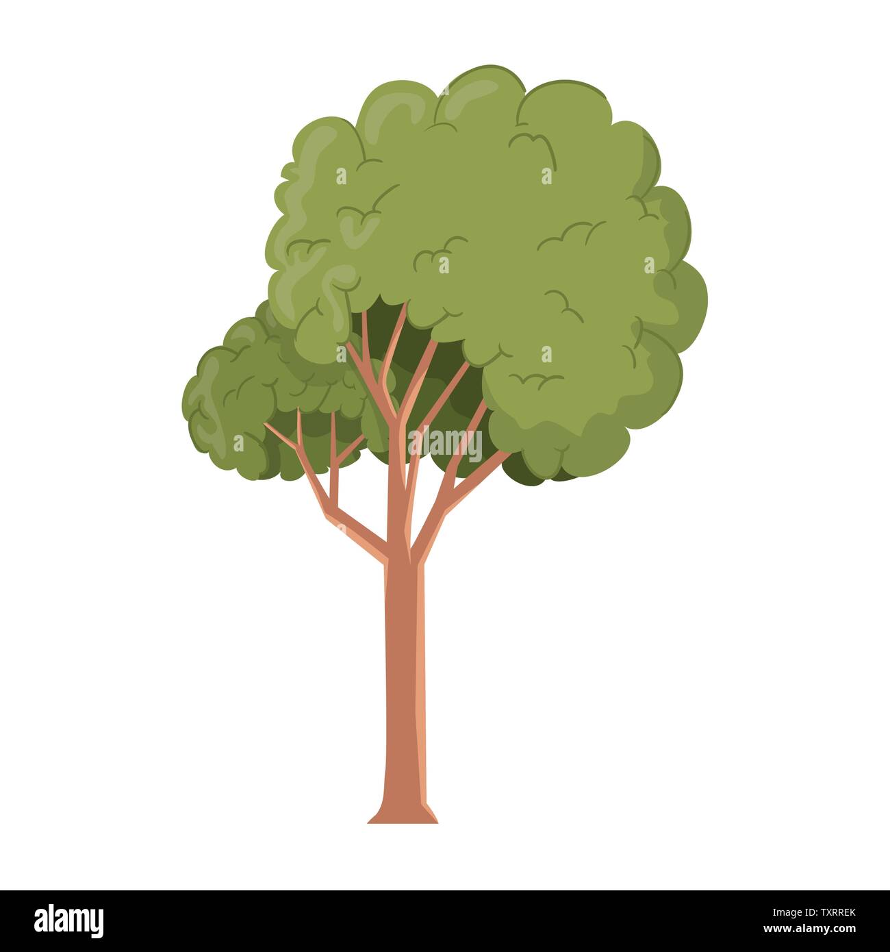 landscape with tall tree isolated icon Stock Vector Image & Art - Alamy