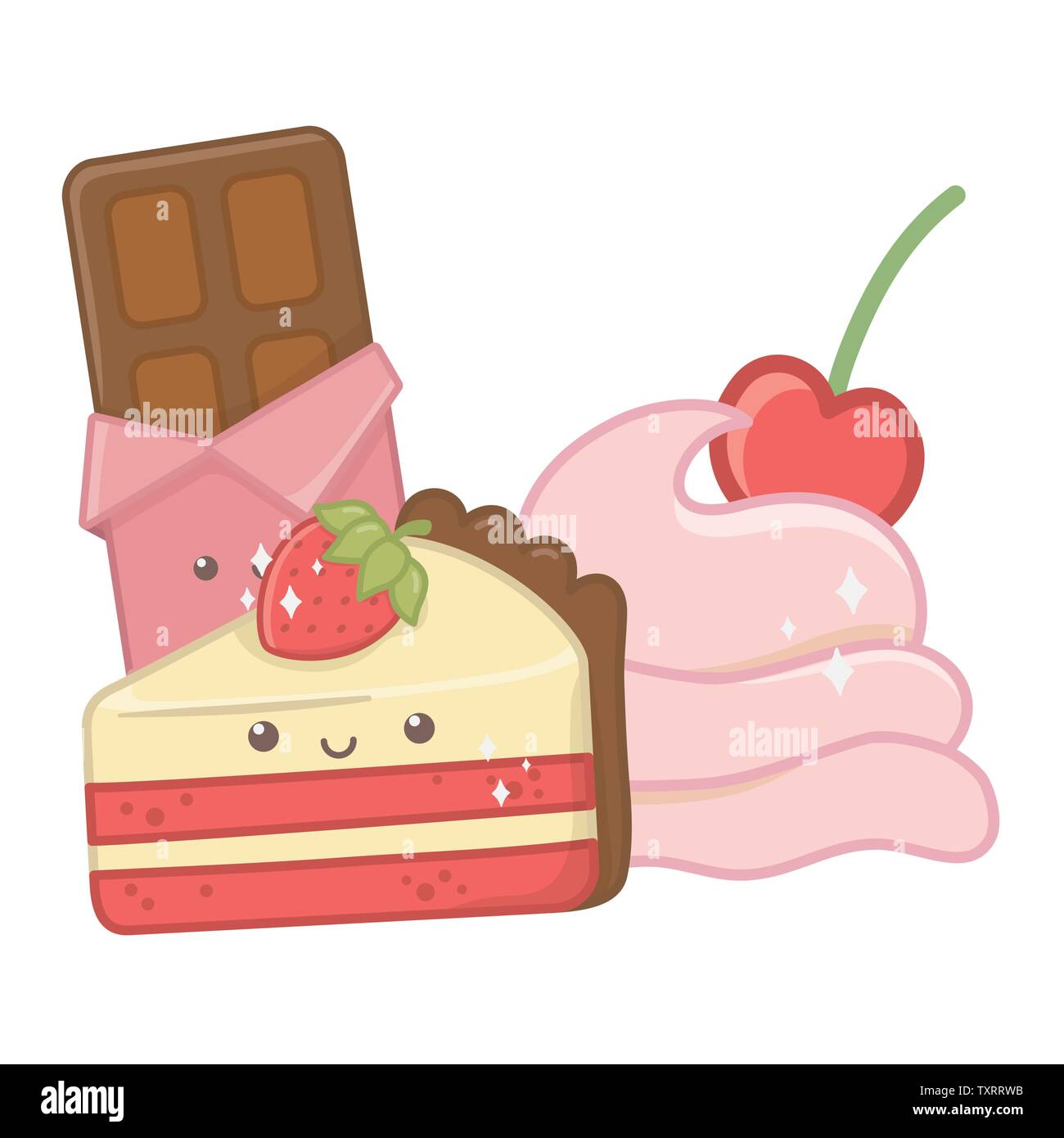 Sweet food design, dessert food delicious sugar snack and tasty theme ...