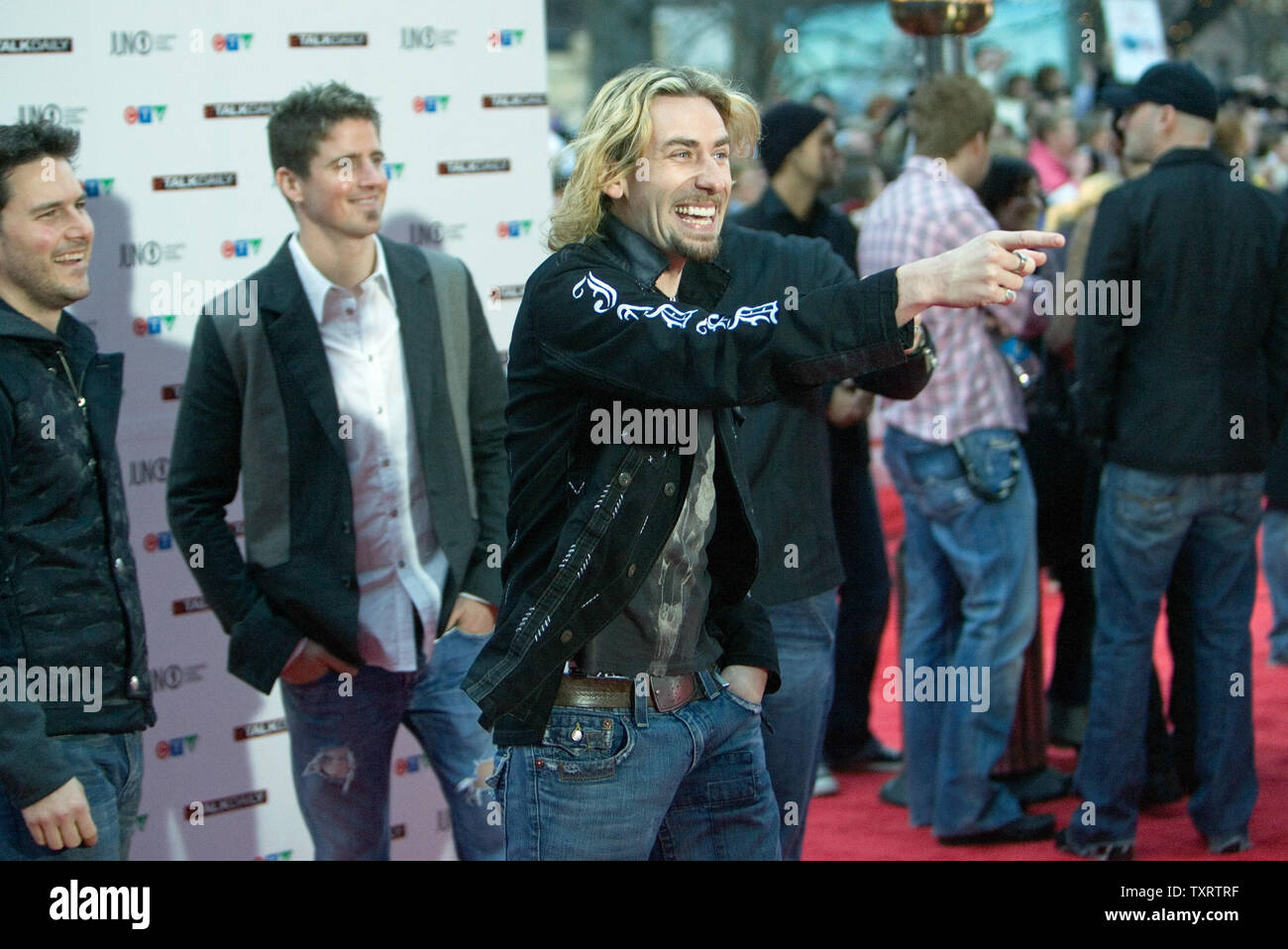 Chad Kroeger, lead singer of Nickelback, on the red carpet at the 2006 ...
