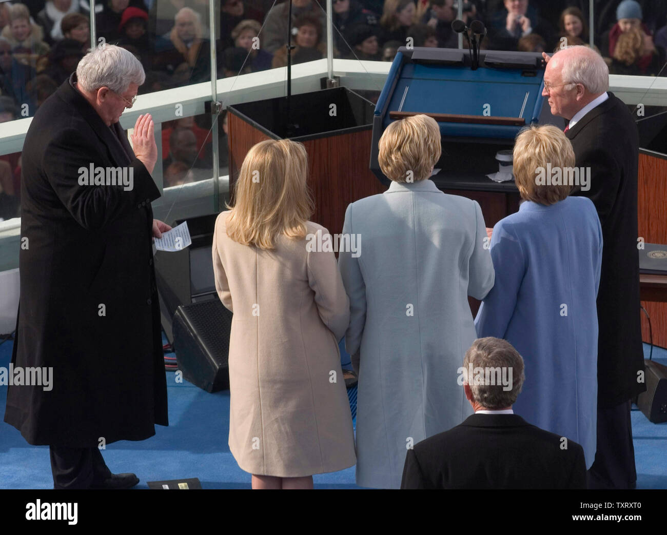 Speaker of the House Dennis Hastert, R-IL, swears in Vice President ...