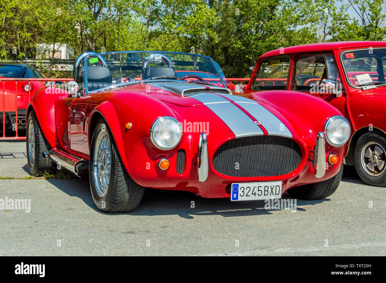 AC Cobra car in Circuit de Barcelona, Catalonia, Spain Stock Photo - Alamy