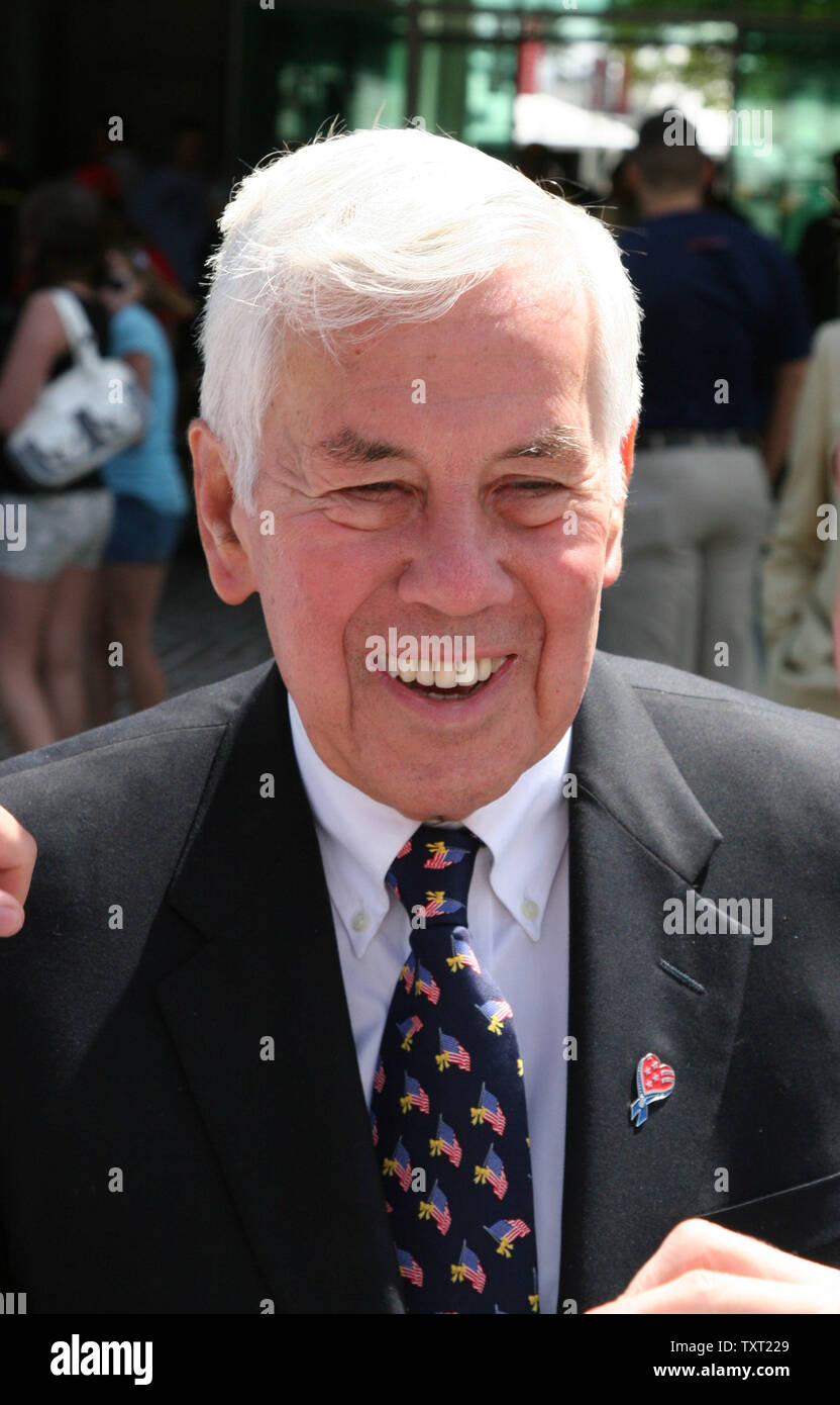 Indiana senior Senator Richard Lugar was on hand to enjoy bump day ...
