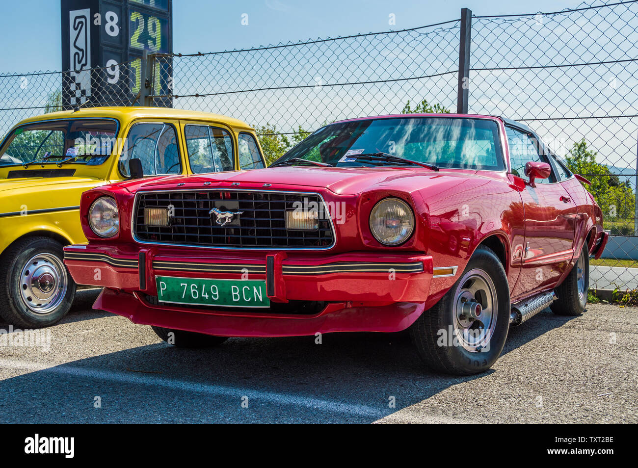 Ford Mustang in Circuit de Barcelona, Catalonia, Spain Stock Photo - Alamy