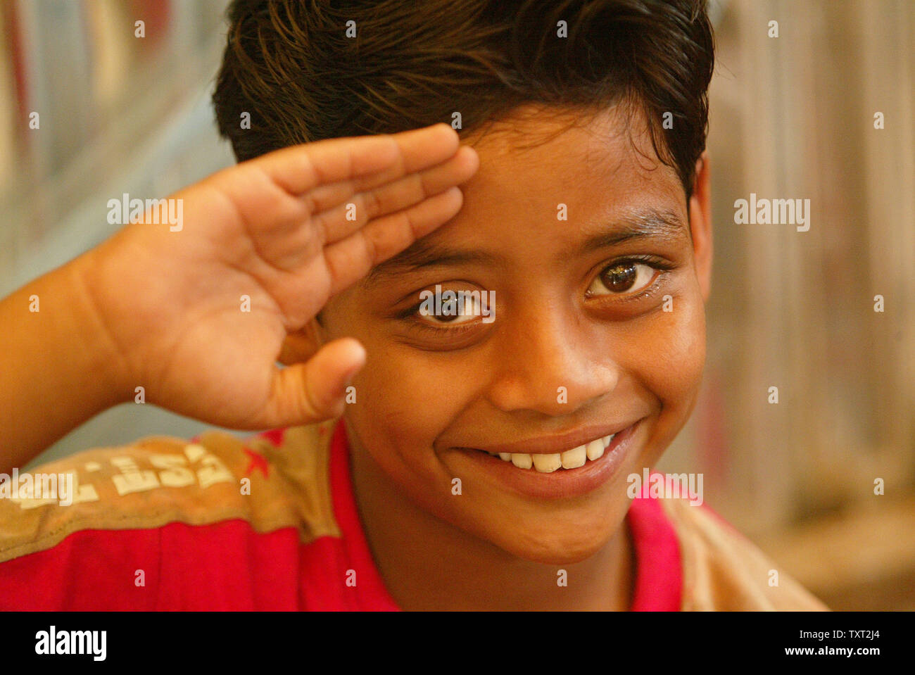 Indian Muslim and "Slumdog Millionaire" child actor Mohammed Azharuddin ...